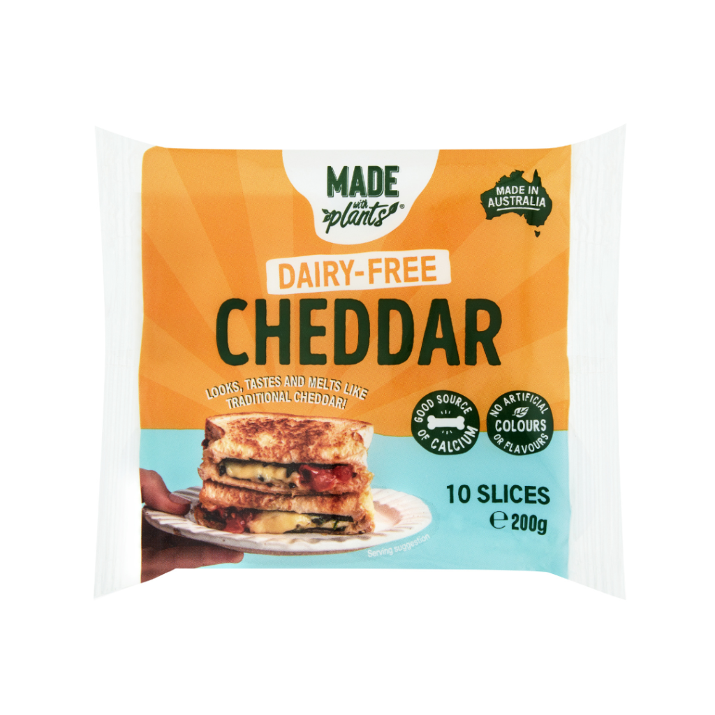 Dairy Free Cheddar Slices - Made With Plants