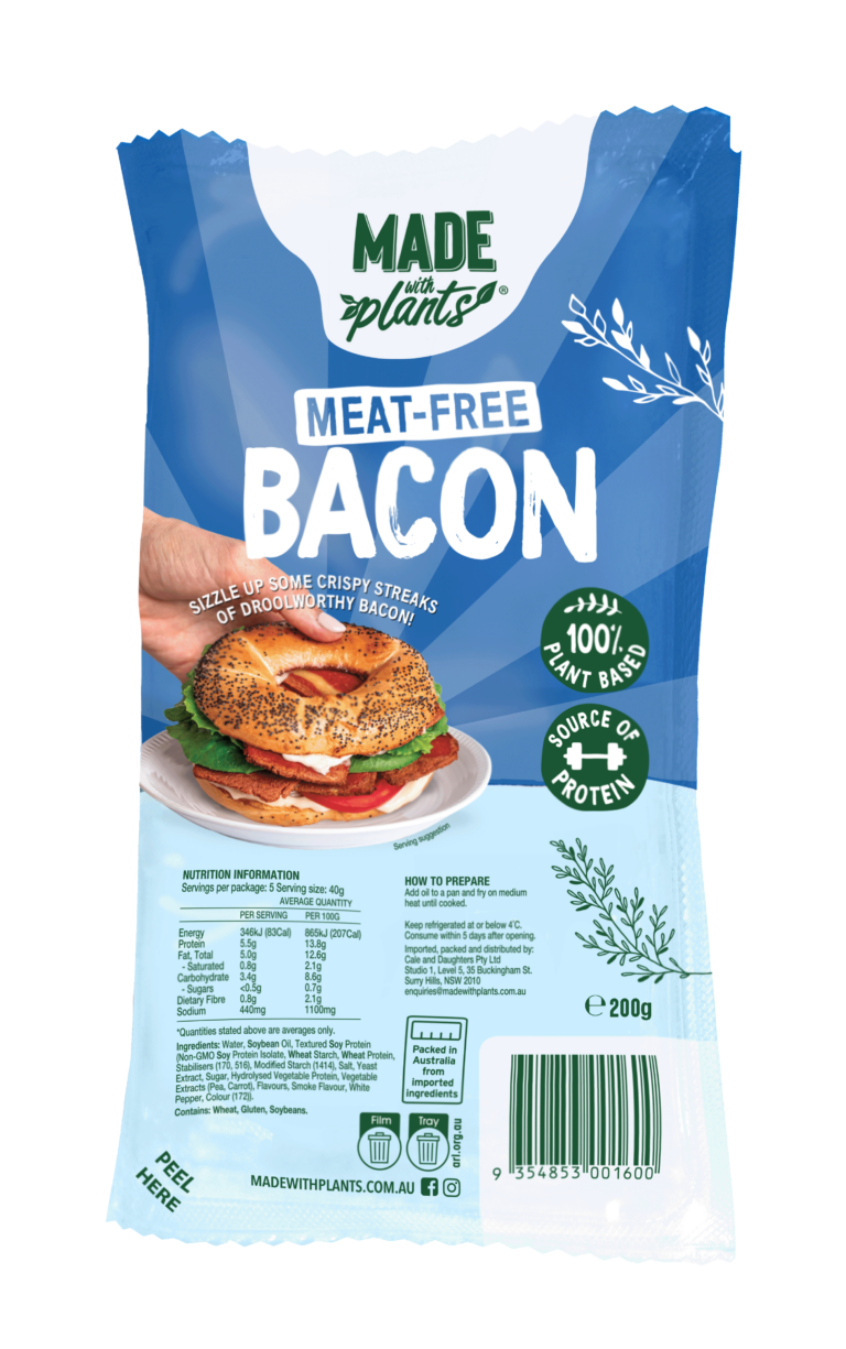 Meat Free Bacon Slices - Made With Plants